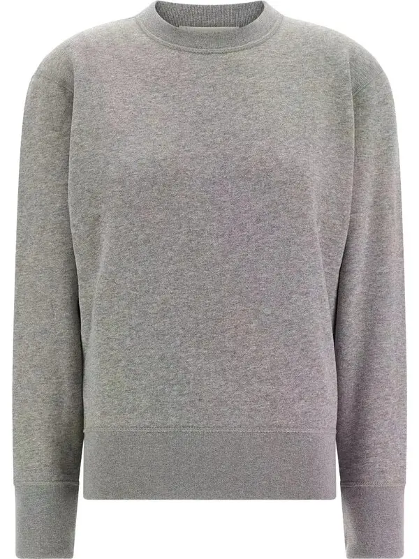 DARKPARK Crew Neck Sweatshirt With Cuffed Sleeves - Grey
