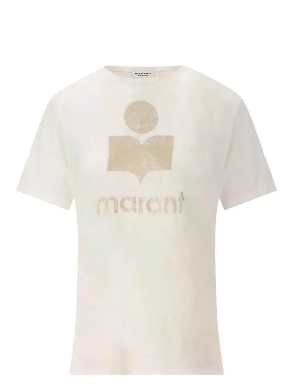MARANT ETOILE Logo-print T-shirt - Neutrals