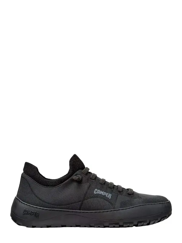 Camper Peu Serra Lace-up Knit Trainers - Black