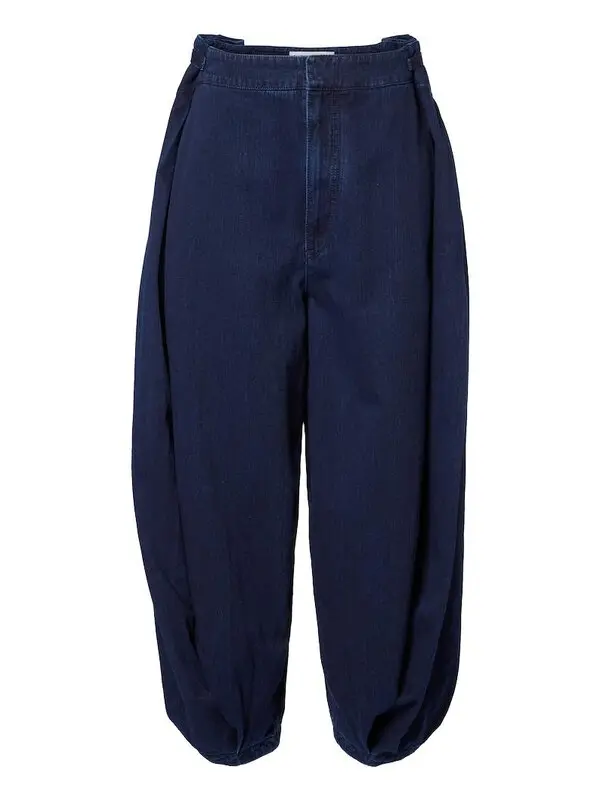 Loewe Draped Wide-leg Jeans - Blue