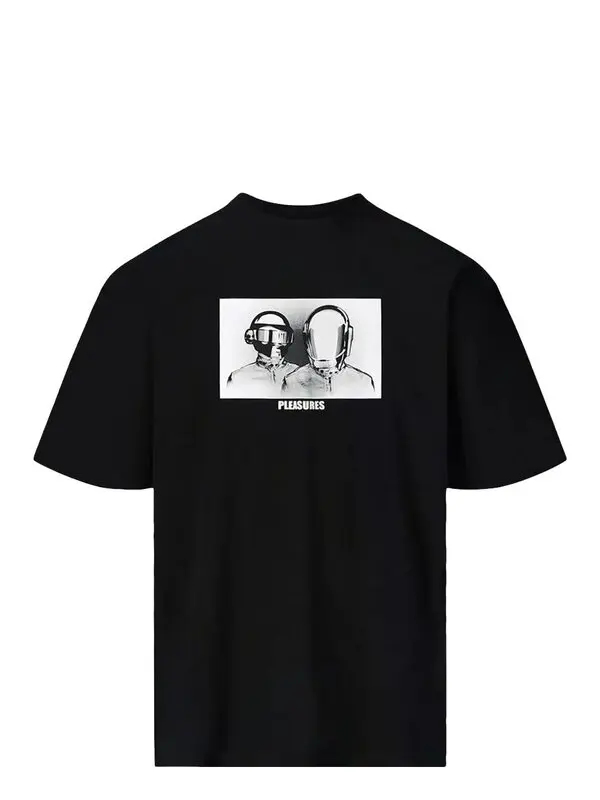 PLEASURES X Daft Punk Inverted Short-sleeve T-shirt - Black