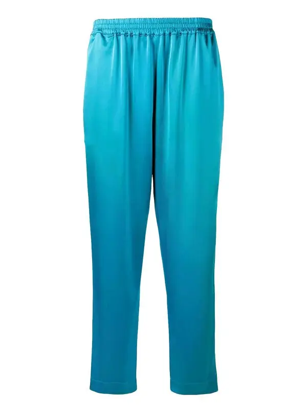 GIANLUCA CAPANNOLO Elastic Waist Trousers - Blue