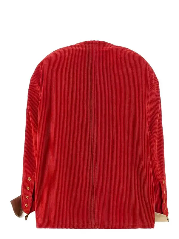 MAISON JEJIA Corduroy Open-front Jacket - Red