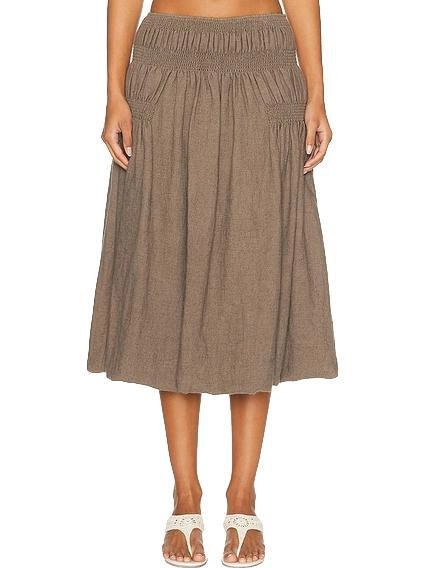 TG BOTANICAL Raquel Skirt - Brown