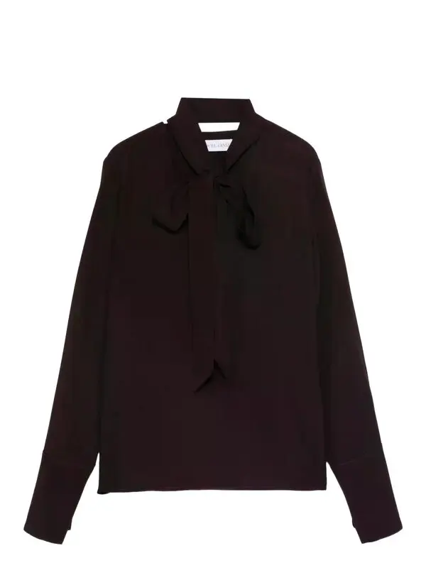 Raquel Diniz Neck-tie Blouse - Red