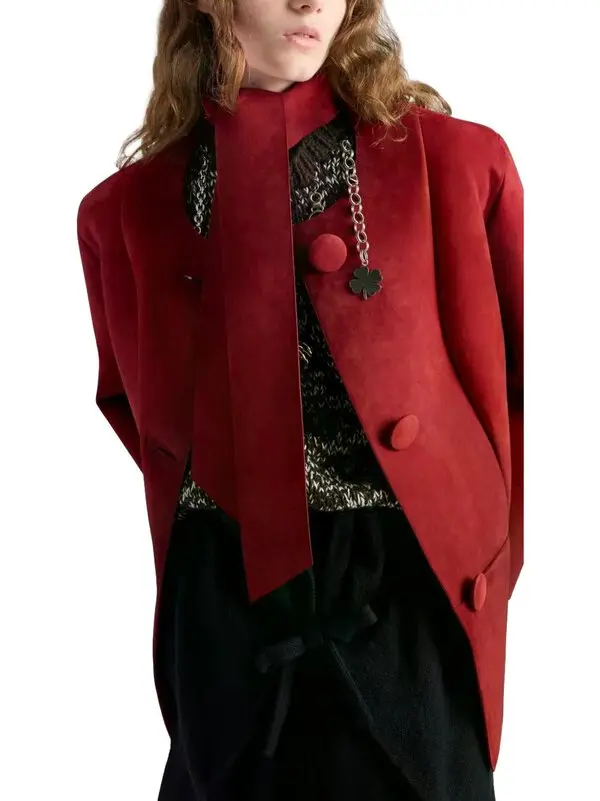 Prada Charm-embellishment Sweater - Brown