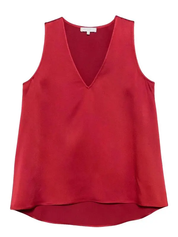 Antonelli Firenze V-neck Sleeveless Top - Red