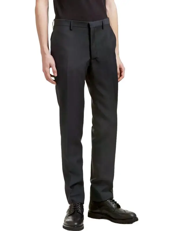 AIEZEN Wool-blend Tailored Trousers - Grey