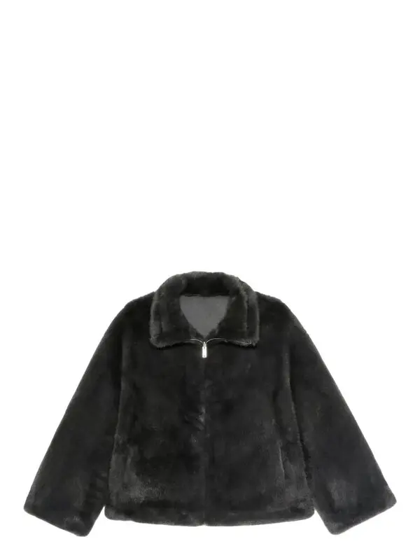 ARMA Faux Fur Zip-front Jacket - Grey