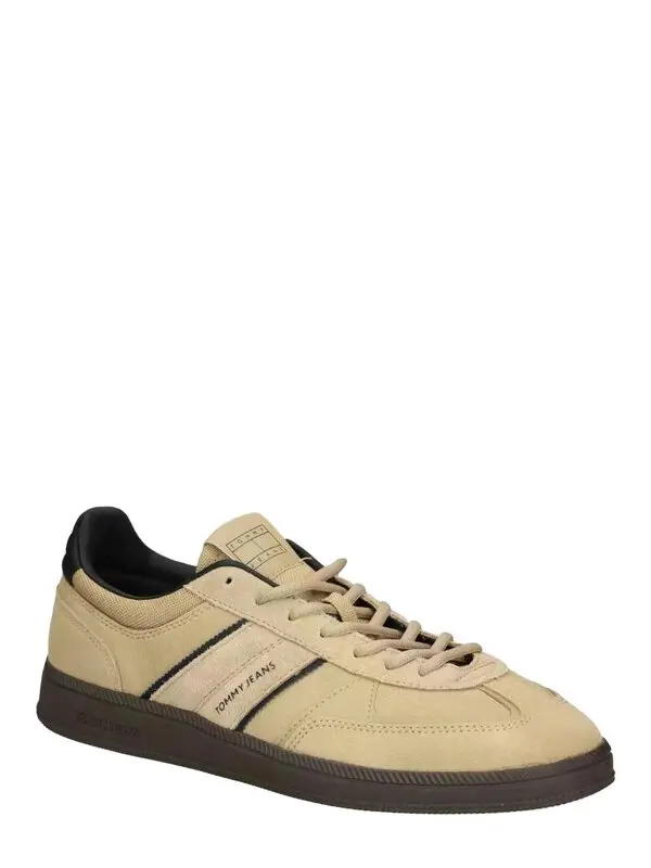 Tommy Hilfiger Greenwich Leather Stripe Sneakers - Neutrals