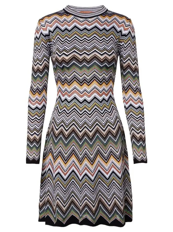 Missoni Zigzag Knit Mini Dress - Multicoloured