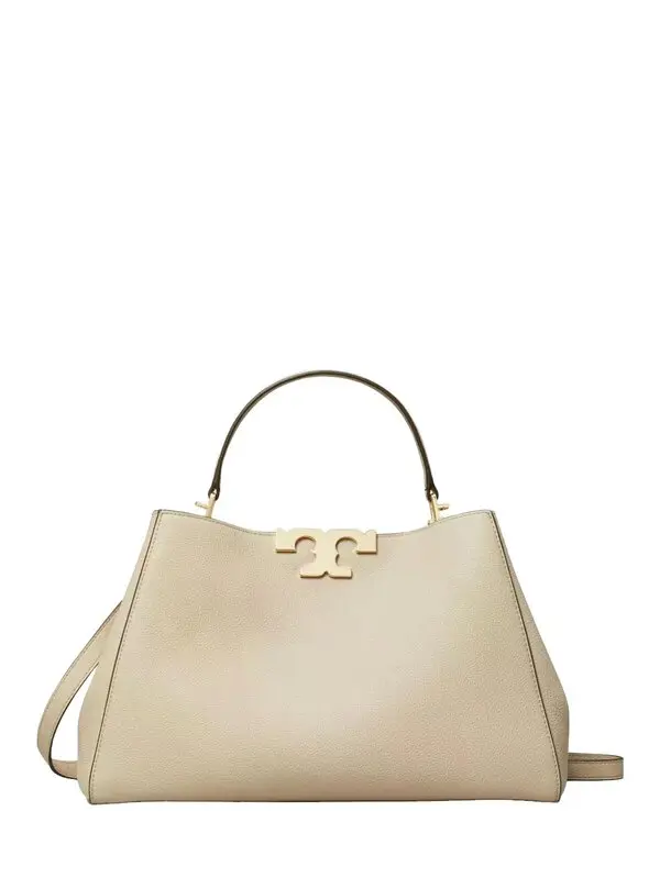 Tory Burch Large The Eleanor Double-handle Logo Satchel - Neutrals