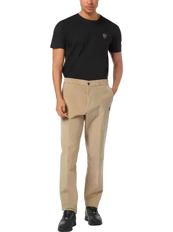 BILLIONAIRE Corduroy Elasticated Trousers - Neutrals