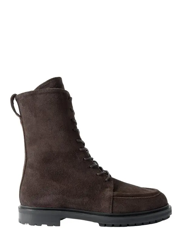AeydĒ Tate Suede Lace-up Ankle Boots - Brown