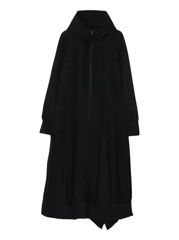 Yohji Yamamoto Zip-fastening Midi Dress - Black