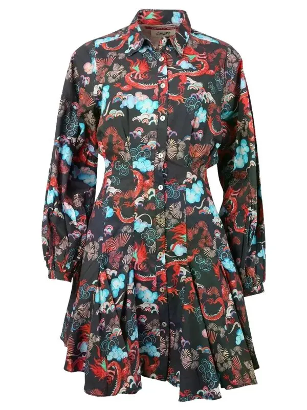 Chufy Ushi Mini Dress - Black