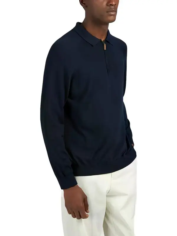 Paul & Shark Half-zip Polo Shirt - Blue