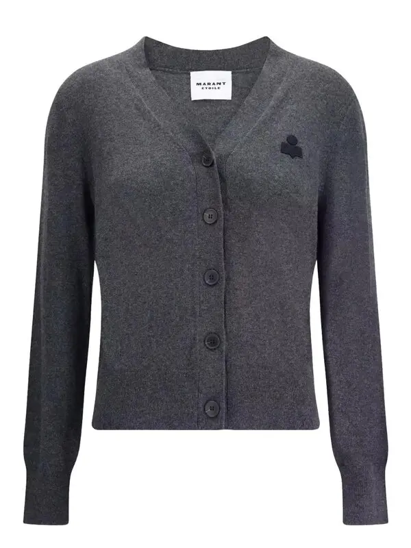 MARANT ETOILE V-neck Button-fastening Cardigan - Grey