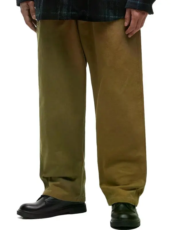 Alpha Industries Logo Patch Straight-leg Trousers - Neutrals