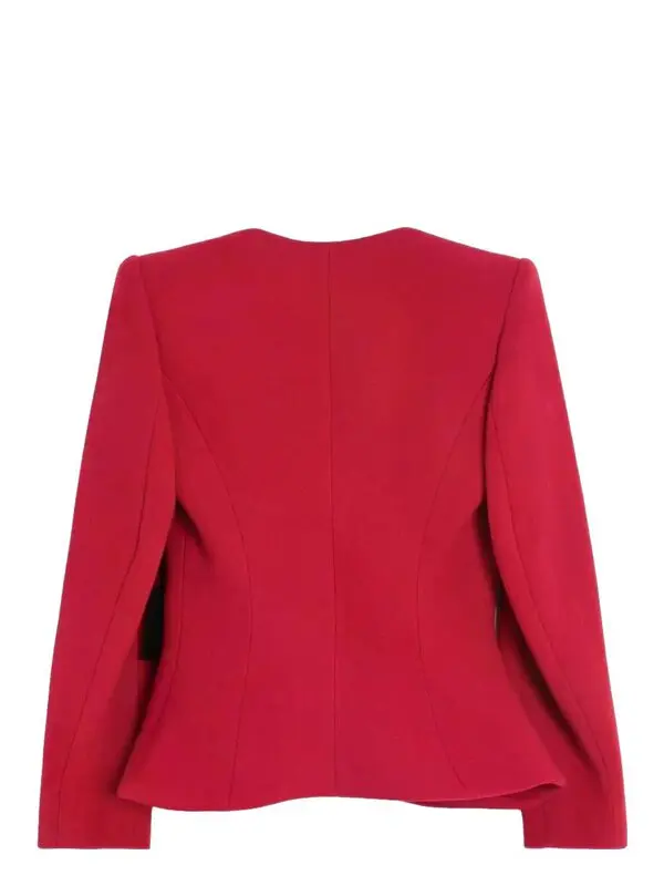 Valentino Garavani Bow-detail Crepe Blazer - Red