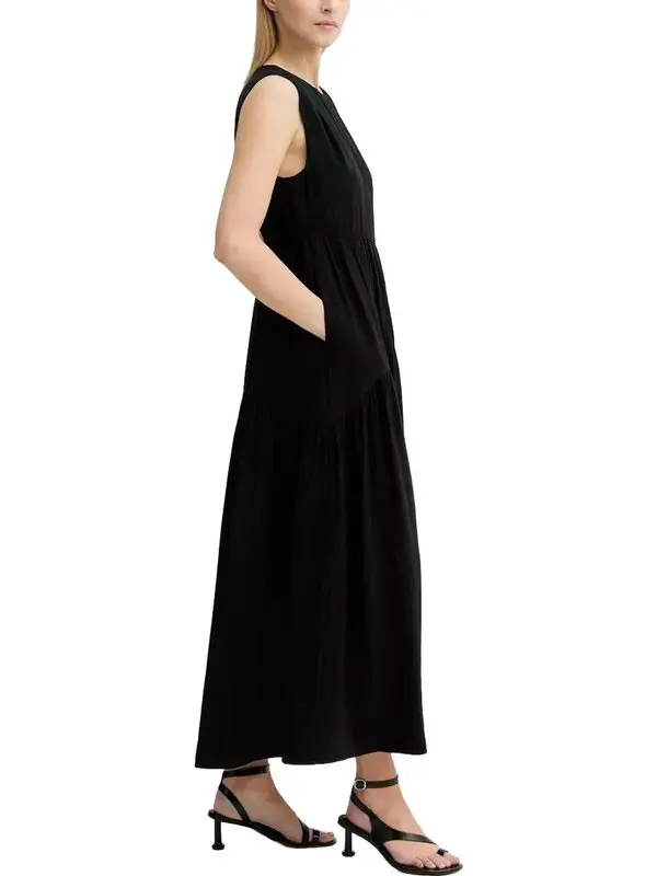 GESTUZ Sleeveless Midi Dress - Black