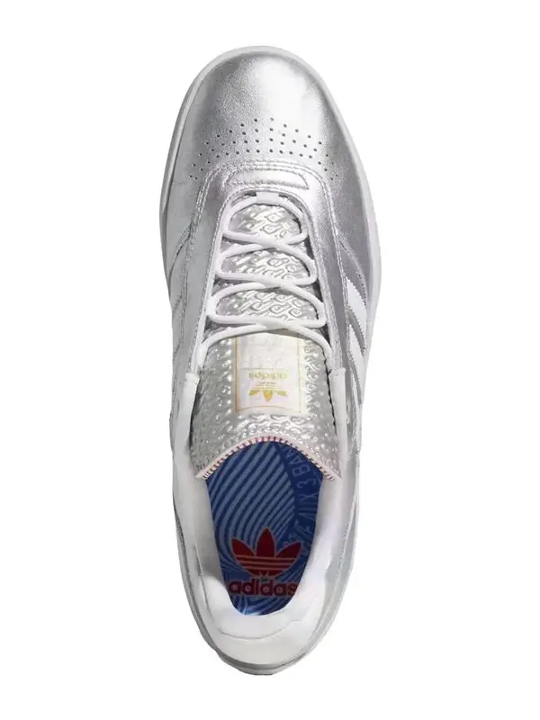 Adidas Puig Metallic Lace-up Sneakers - Silver