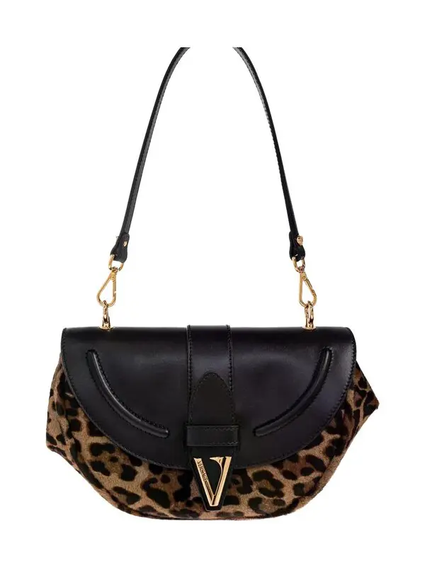 Versace Virtus Leopard Print Tote Bag - Brown