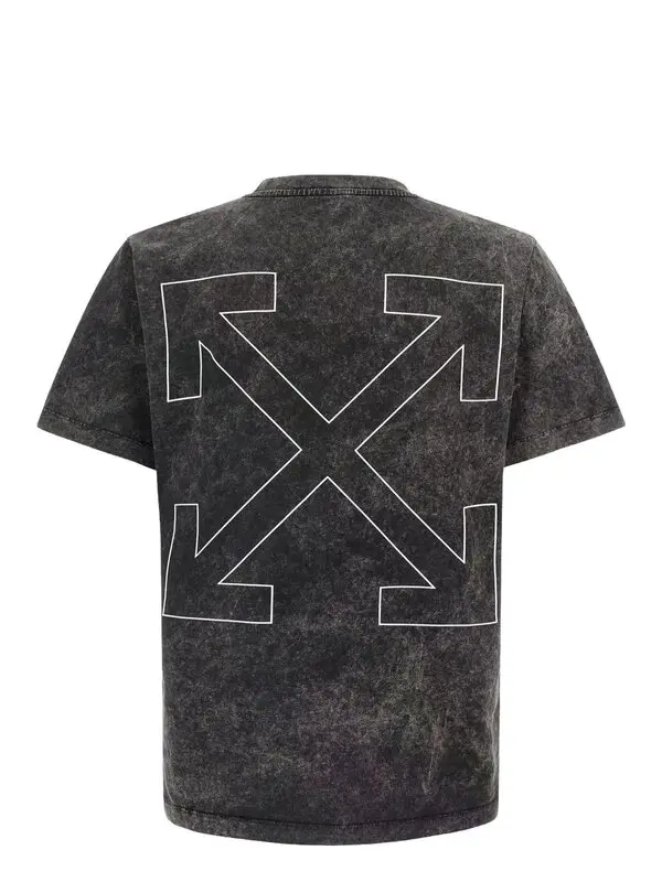 Off-White Outline Arrow-print T-shirt - Black