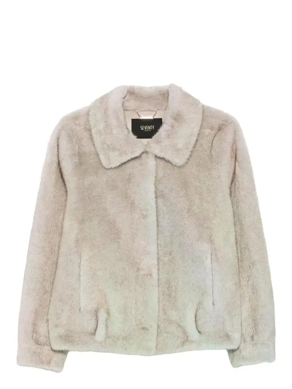 Seventy Faux-fur Long-sleeve Jacket - Neutrals