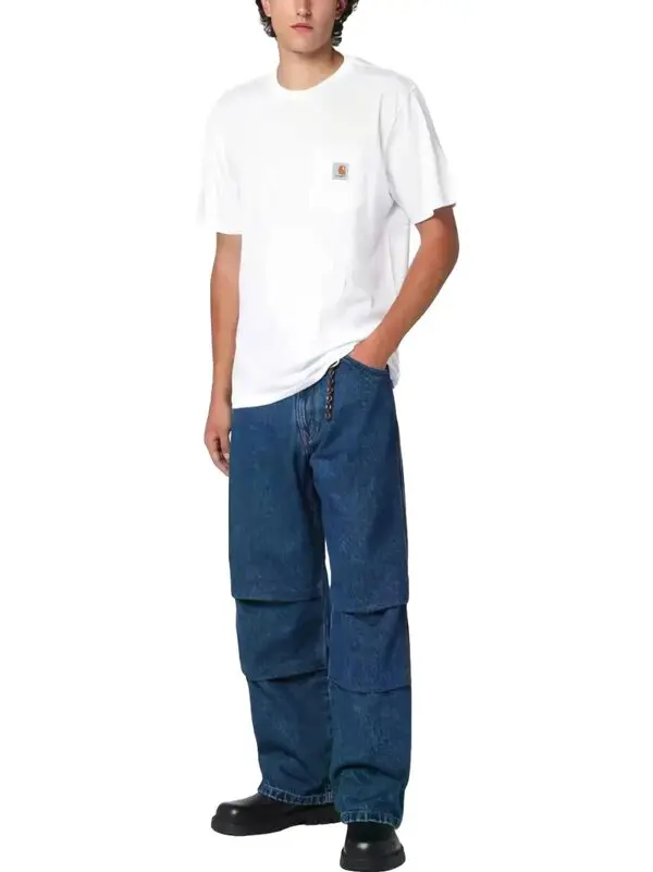 DARKPARK Cross-waist Jeans - Blue