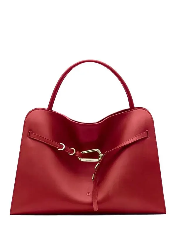 FRANCESCO BIASIA Leather Tote Bag - Red