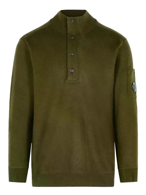 C.P. COMPANY Lens-detail Sweater - Green