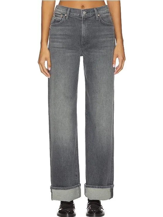 MOTHER The Dodger Skimp Cuff Jeans - Grey