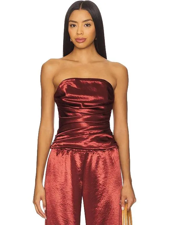 Amanda Uprichard X Revolve Sofia Top In . Also - Rust