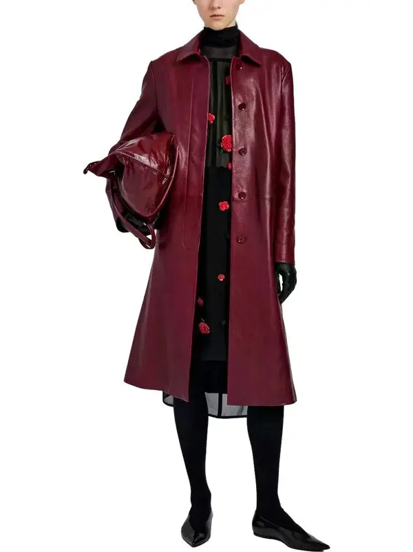 Proenza Schouler Leather Coat - Red