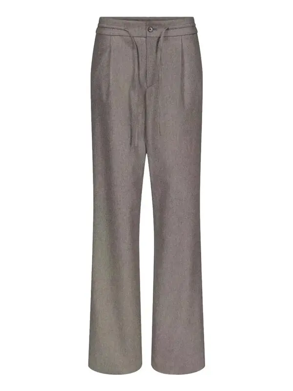 Loulou De Saison Harlem Pleated Drawstring Trousers - Brown