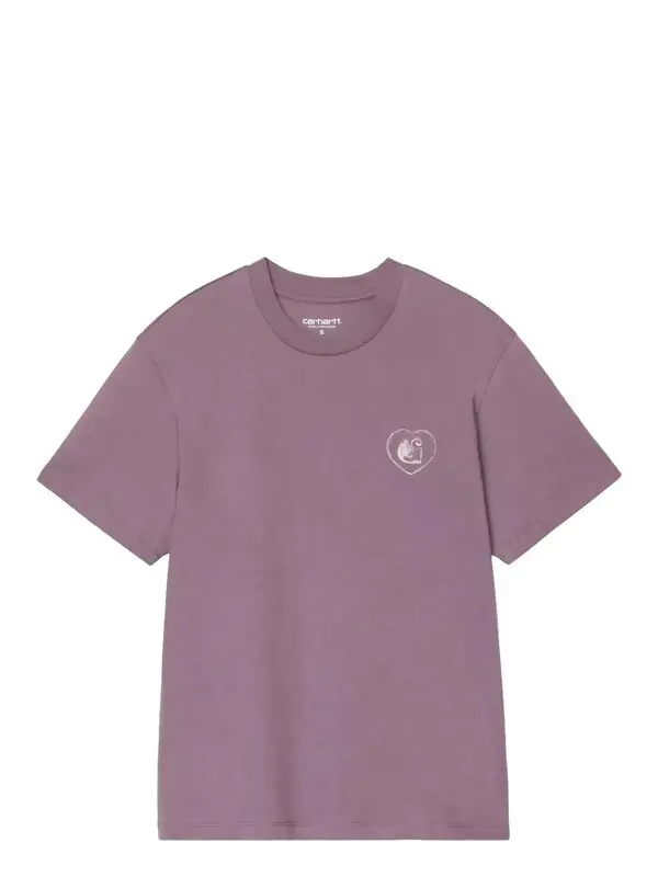 Carhartt Work In Progress Heart Motif Cotton T-shirt - Purple