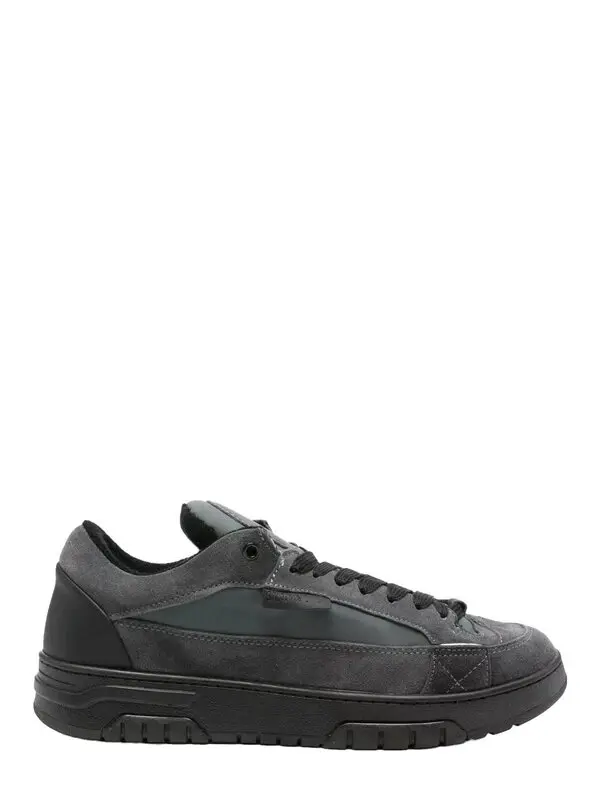 SANTHA Cut Lace-up Sneakers - Grey