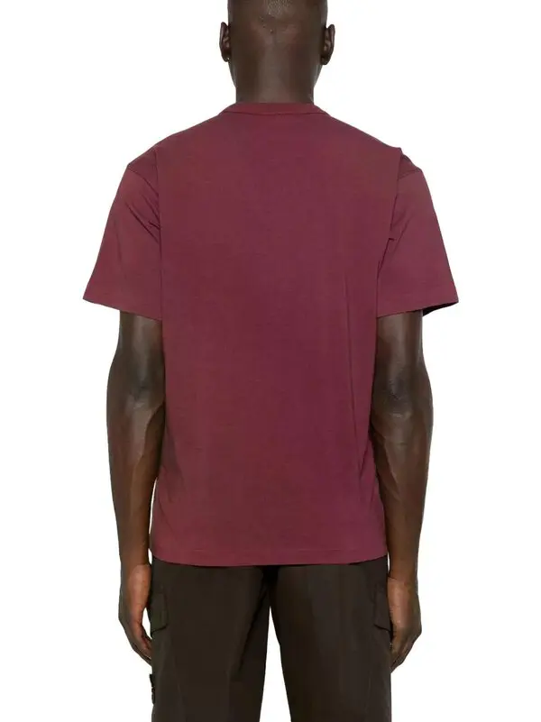 Stone Island Logo-embroidered T-shirt - Red