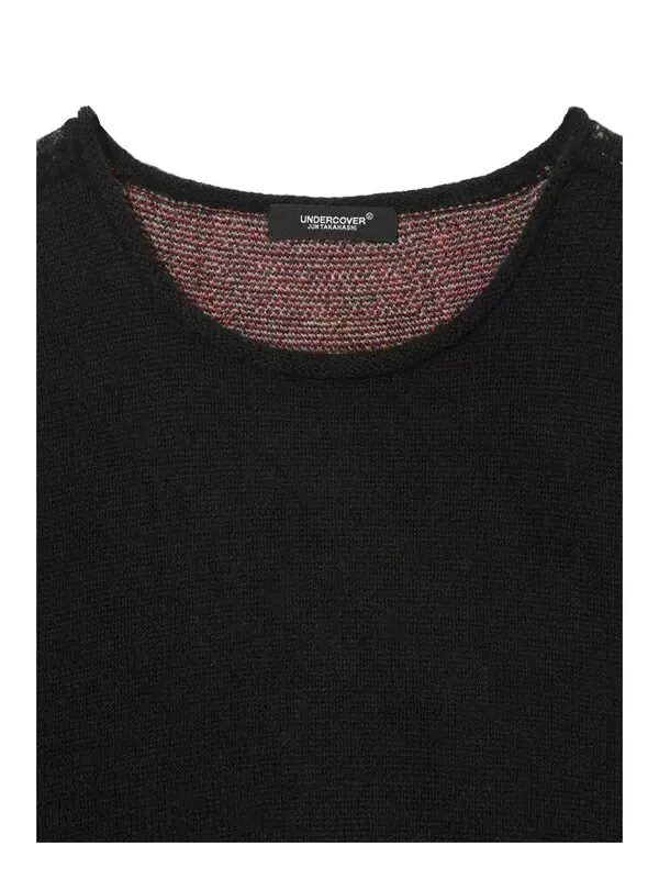 Undercover Wool Sweater With Tartan Detail - Blue