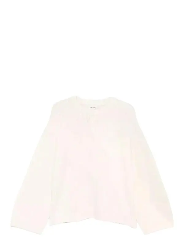 Soft Goat Chunky Knit Crewneck Jumper - Neutrals