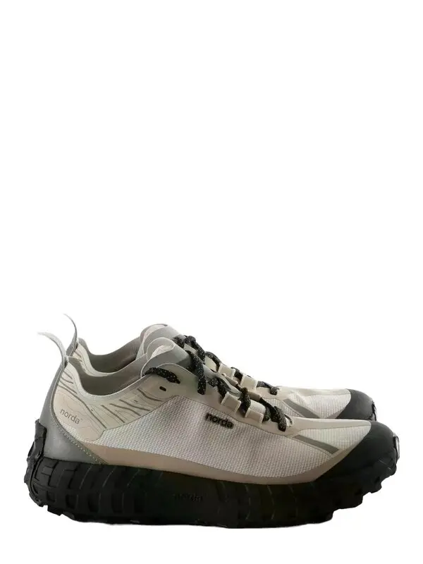 NORDA Panelled Lace-up Sneakers - Neutrals