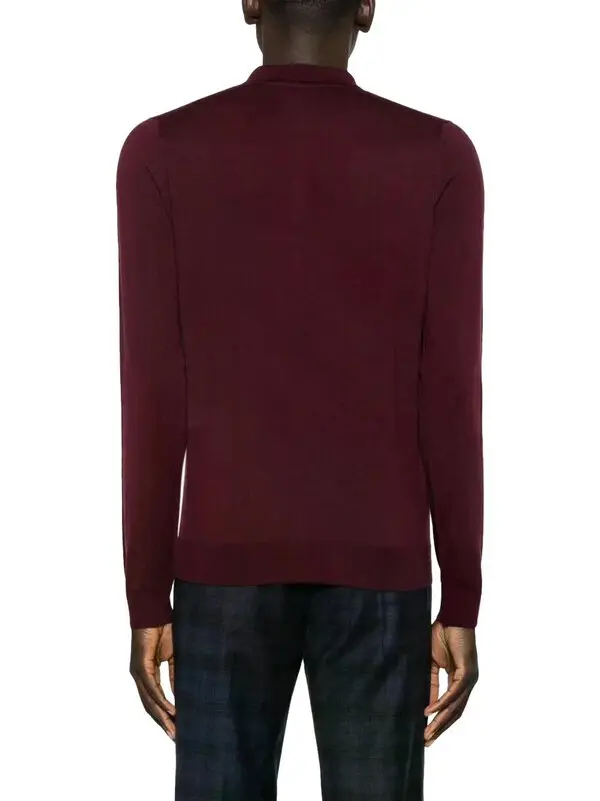 JEORDIE'S Long-sleeve Polo Shirt - Red