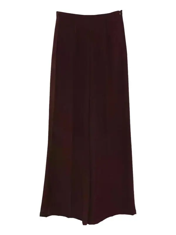 FORTE_FORTE Bordeaux Side Panel Trousers - Red