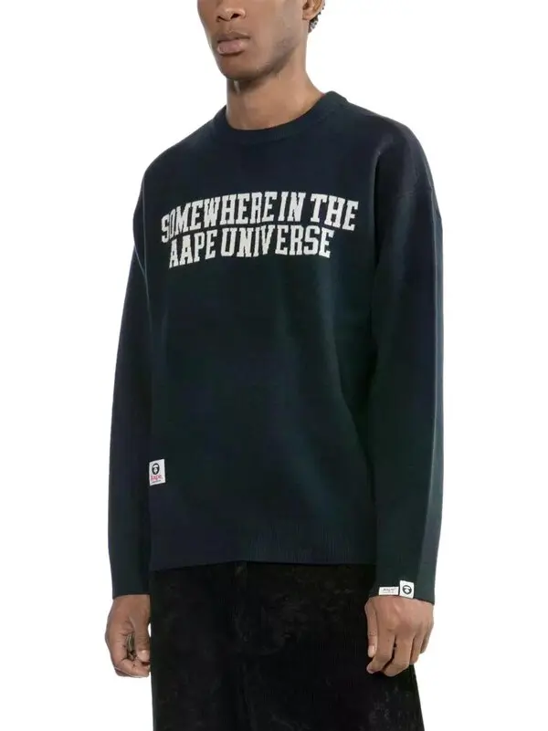 AAPE BY *A BATHING APE Logo-printed Sweatshirt - Blue