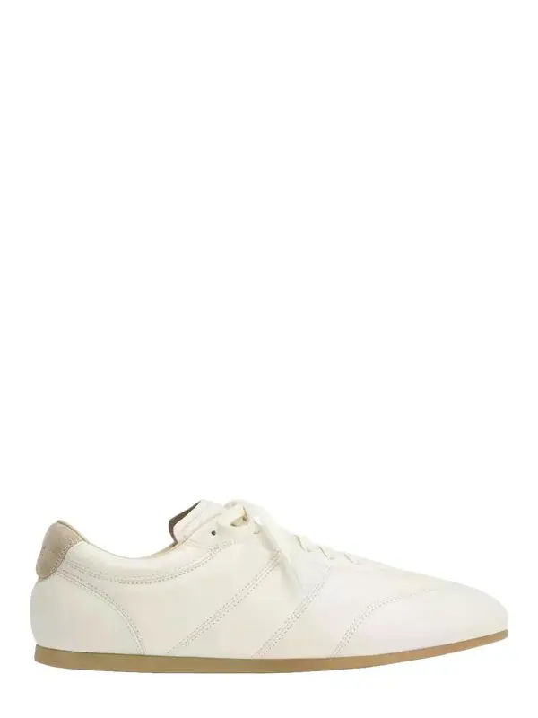 LEMAIRE Soft Runner Panelled Leather Sneakers - White