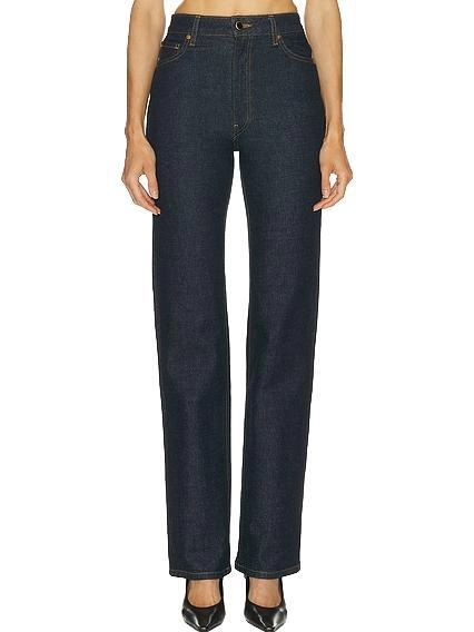 Khaite Danielle Straight Leg Jeans - Benson