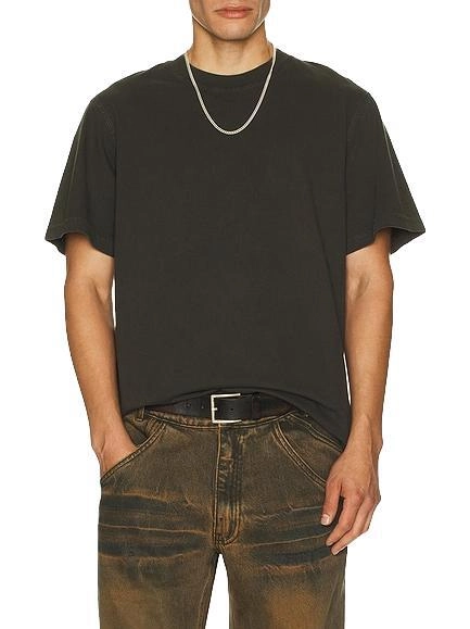 AGOLDE Asha Mock Neck Tee - Fracture