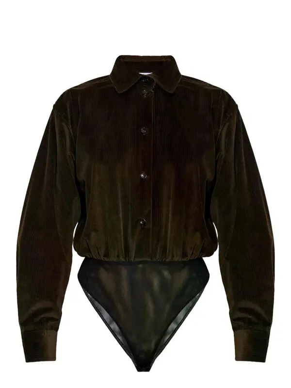 Max Mara Corduroy Bodysuit - Brown