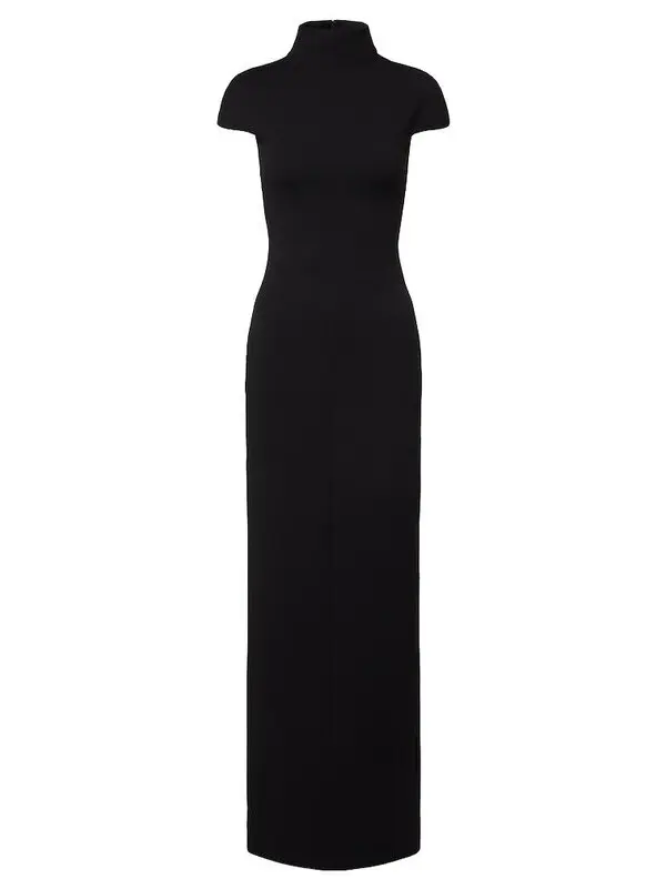 Solace London Crepe Maxi Dress - Black